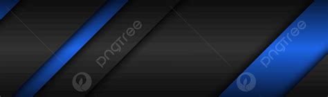 Vectorized Modern Material Header Abstract Black And Blue Technology Banner With Widescreen