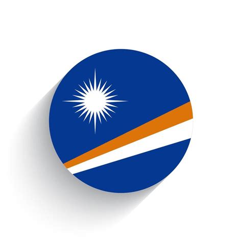 National Flag Of Marshall Islands Icon Vector Illustration Isolated On White Background
