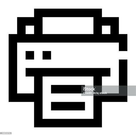 프린터 아이콘입니다 인터넷 기술 개념입니다 선 스타일의 아이콘 3차원 형태에 대한 스톡 벡터 아트 및 기타 이미지 3차원 형태 Cmyk 개념 Istock