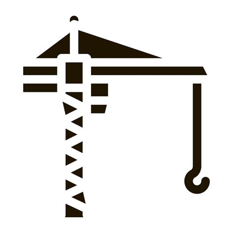 Engineering Crane Icon Vector Glyph Illustration 17496631 Vector Art At