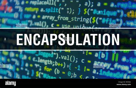 Encapsulation Concept With Random Parts Of Program Code Encapsulation With Programming Code