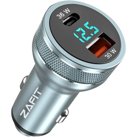 Zafit™ Autós Töltő 66 W Szupergyors Töltés 1 X Type C 1 X Usb 3 0