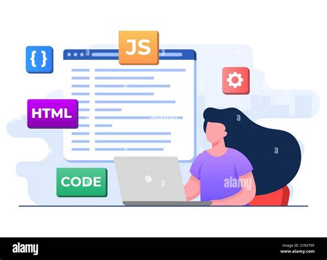 Female Software Engineer Stock Vector Images Alamy