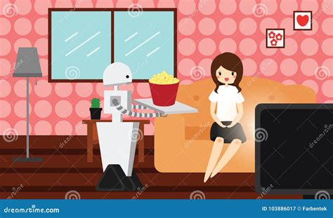 Robot Maid Vector Illustration 4057446