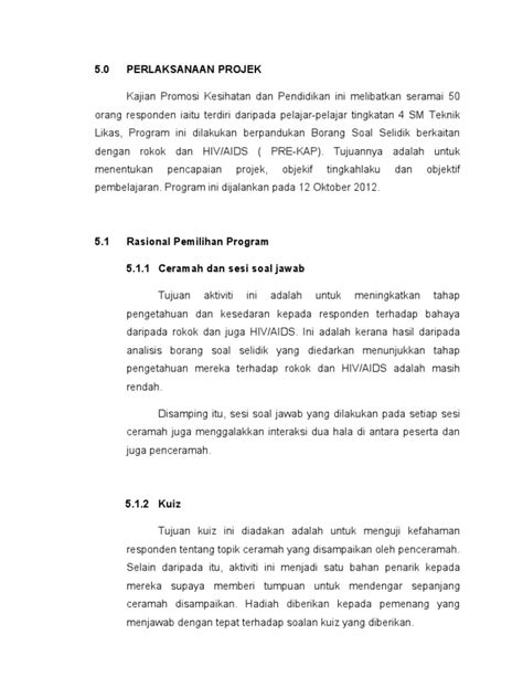 Perlaksanaan Projek Pdf