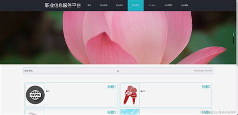 Python计算机毕设【附源码】职业信息服务平台（djangomysql论文 Csdn博客