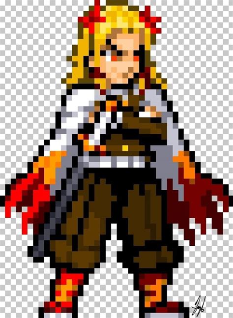 Rengoku Demon Slayer En 2025 Dibujos En Cuadricula Dibujos Bonitos