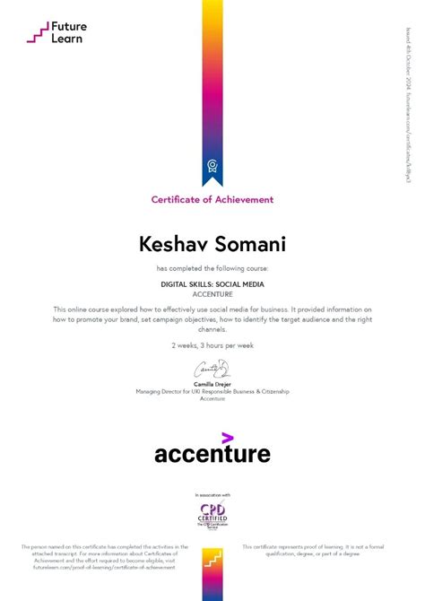 Keshav Somani On Linkedin Digitalskills Socialmedia Certificateofachievement Futurelearn