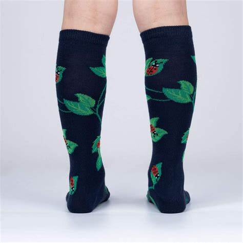 Sock It To Me Luck Be A Lady Bug Youth Knee High Socks Rollerderbyheaven