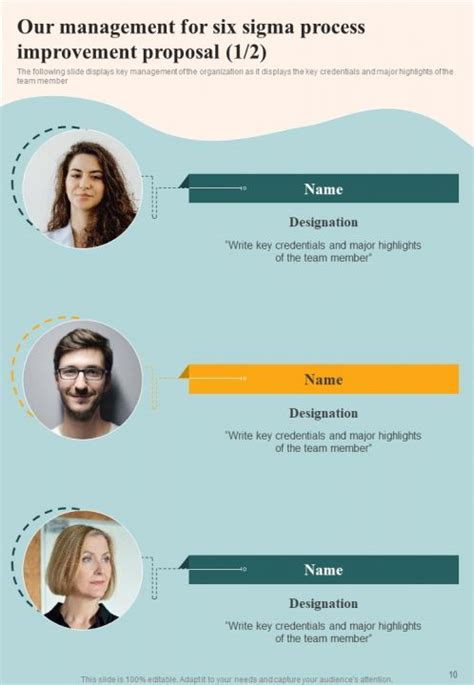 Six Sigma Process Improvement Proposal Report Sample Example Document