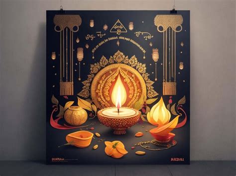 Premium Ai Image Diwali Festival Holiday Design With Paper Cut Style