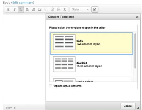 Creating Custom Templates In Wysiwyg Morpht