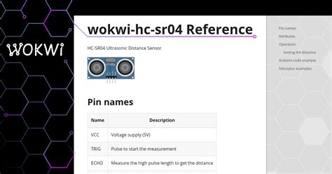 Wokwi Hc Sr04 Reference Wokwi Docs Wokwi Hc Sr04 Reference Wokwi Docs