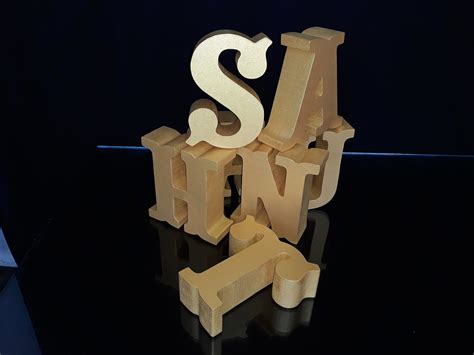 3d Styrofoam Gold Lettersshop Signfoam Numberspersonalized Etsy