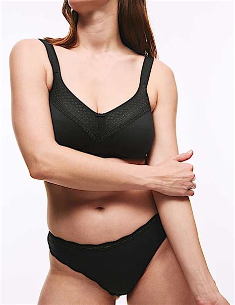 Buy Cotton And Lace Non Wired Total Support Bra At Marks And Spencer