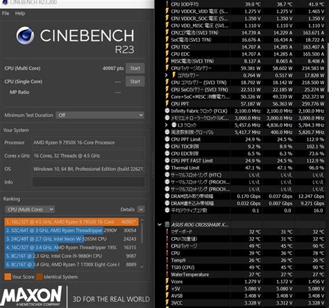 価格 Com 『cinebench ちょっとoc』amd Ryzen 9 7950x Box Solareさん のクチコミ掲示板投稿画像・写真「思ったより扱いやすいです」[3750481]