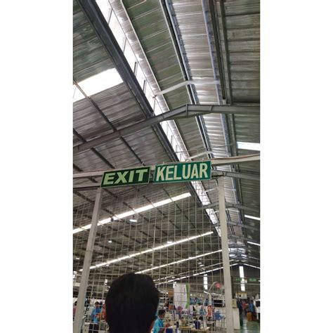 Jual AN Sign Akrilik EXIT Dan KELUAR UKuran 40x16 Cm Akrilik Rambu LIMITED EDITION Shopee