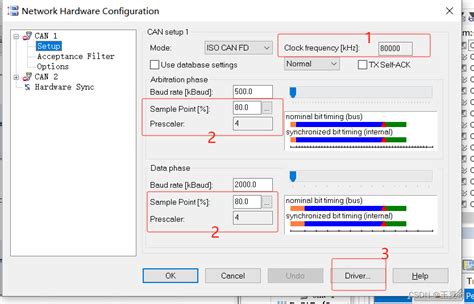 canoe中关于networkhardwareconfiguration中的setup设置参数的详解 can采样点network怎么配置 csdn博客