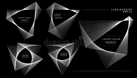 Modern Abstract Lines Border Design Template Technology Lines Border