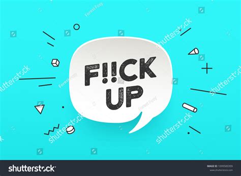 Banner Fuck Speech Bubble Poster Sticker Stock Vector Royalty Free
