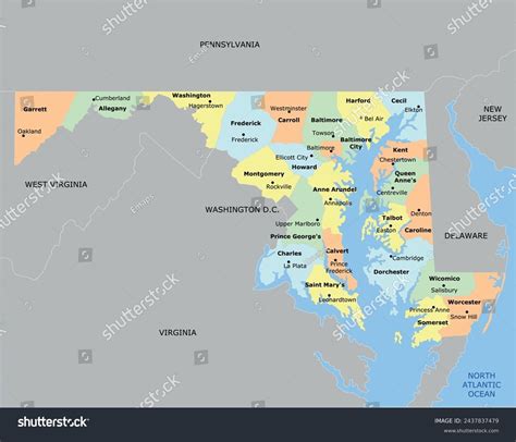 Maryland Counties Map
