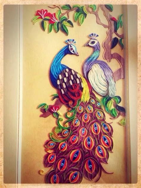 Made By Selina Dinh‎ Quilled Peacocks Searched By Châu Khang Really