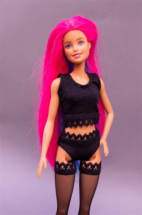 Barbie Clothes Barbie Set Panty Top And Stockings Barbie Etsy