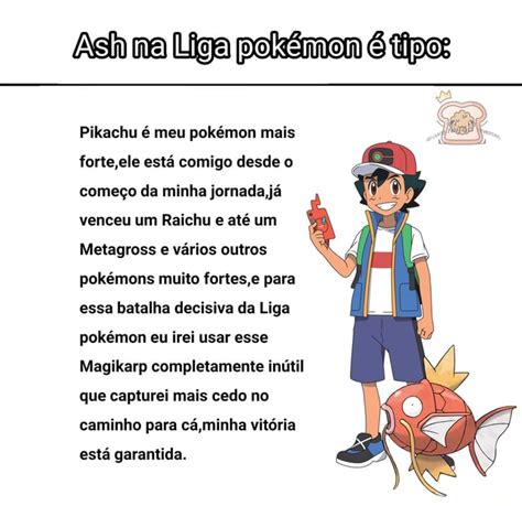 Ash Na Liga Polxímon Tipos Pikachu é Meu Pokémon Mais Forte Ele Está