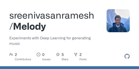 Github Sreenivasanramesh Melody Experiments With Deep Learning For