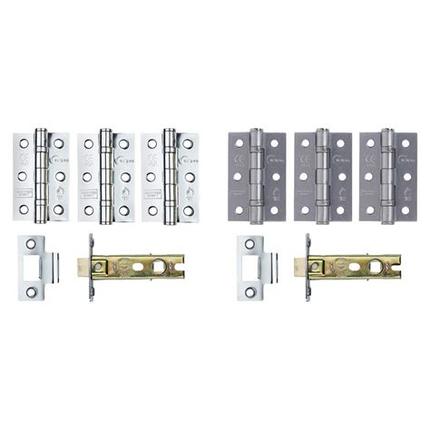 Eclipse Chrome 78mm Case 57mm Backset Hinge And Latch Pack Howdens