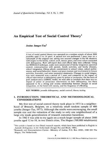 Classical And Contemporary Analysis Pdf Juvenile Delinquency Crimes