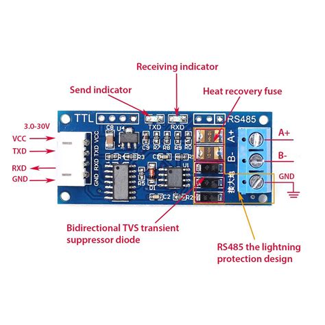 Преобразователь Ttl в Rs485 для Arduino Xy 485 — Microelectronica
