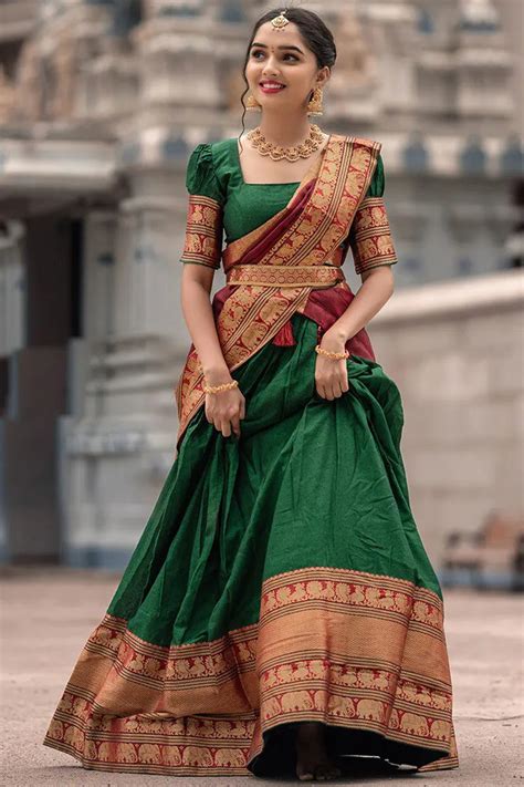 Half Saree Blouse Designs Photos