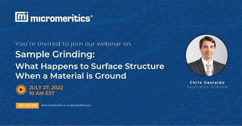 Te Esperamos En El Webinar De Micromeritics Instrument Corporation