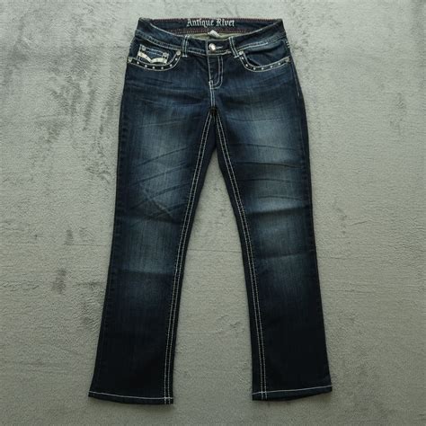 Antique Revit Jeans Women S Blue Low Rise Bootcut Gem