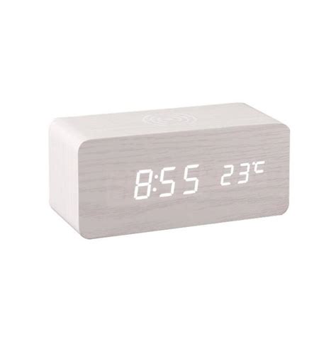 Digital Led V Kkeur Med Tr Dl S Oplader Hvid Elgiganten Elgiganten