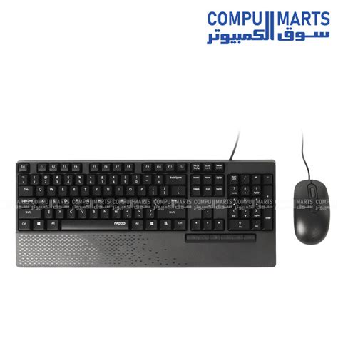 Rapoo Nx2000 Wired Mouse And Keyboard Combo Black Compumarts Egypt