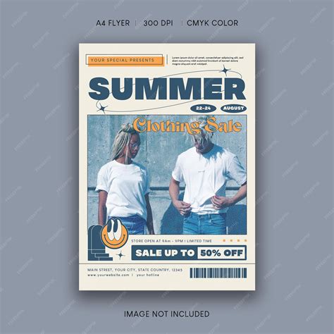 Summer Fashion Sale Flyer Premium Vector