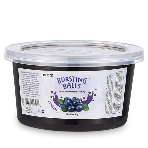 Brexonic Bursting Boba Pearls Peach Tapioca Pearls For Bubble Tea