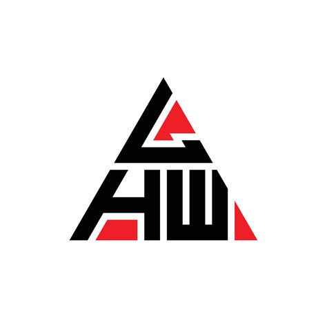 Dise O De Logotipo De Letra Triangular Lhw Con Forma De Tri Ngulo Monograma De Dise O De