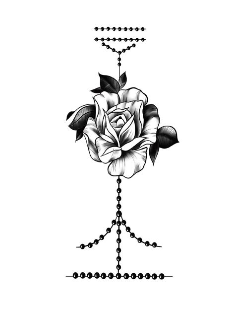 1pc Waterproof Temporary Tattoo Sticker In Floral Design For Men And