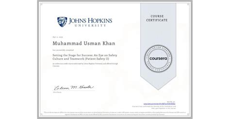 Muhammad Usman Khan On Linkedin Completion Certificate For Setting The
