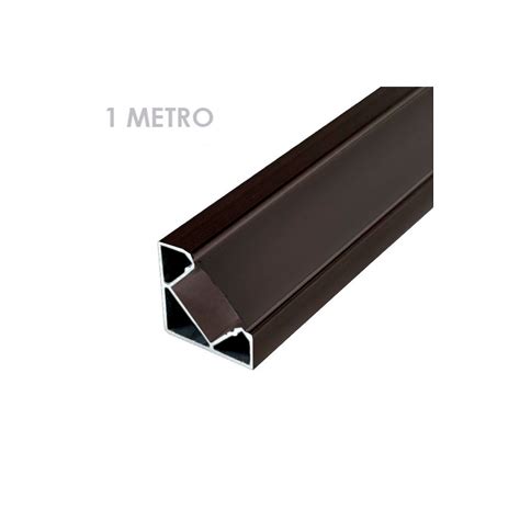 Perfil Angular Aluminio Tira Led 1m Tapas Finales Soporte Difusor