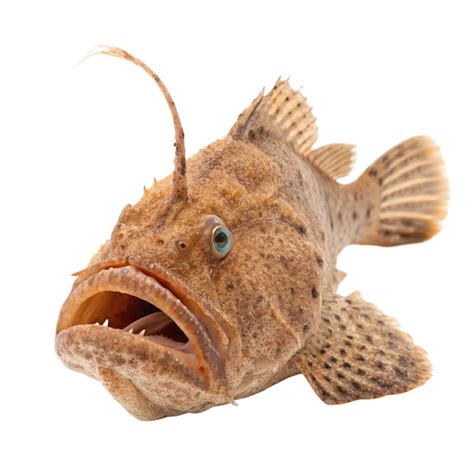 Closeup View Of A Striking Deepsea Anglerfish With A Prominent Illicium
