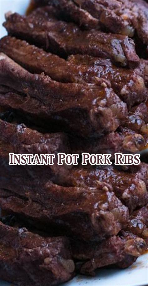 Instant Pot Pork Ribs