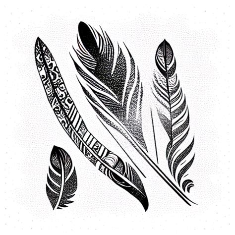 Tribal Feather Tattoo Designs