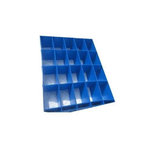 Blue Polypropylene Rectangular Pp Corrugated Partition For Industrial