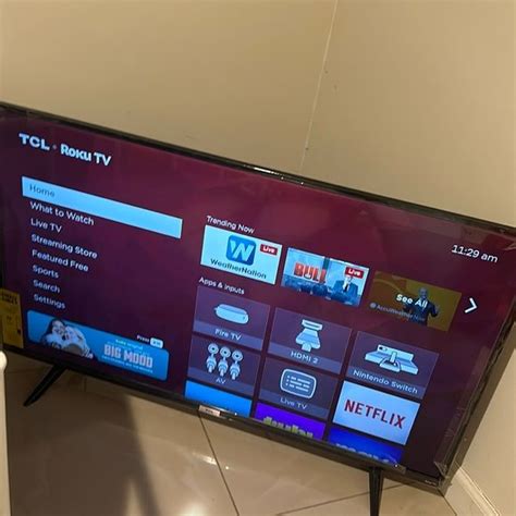 43 Inch Roku Tcl Smart Tv Like New Im Moving So Just Getting Stuff Off