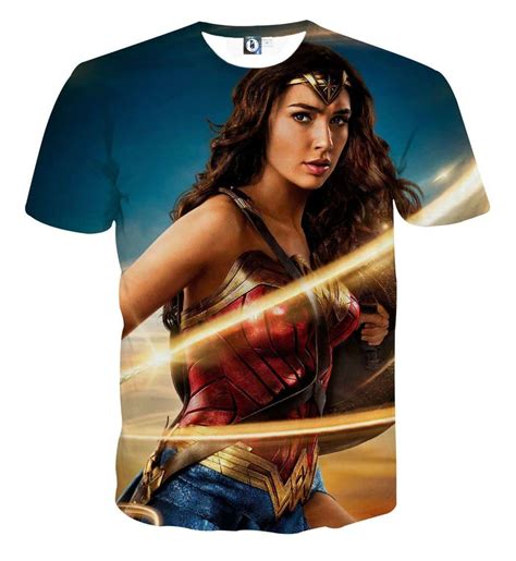 Beautiful Gal Gadot Wonder Woman Holding Golden Lasso T Shirt