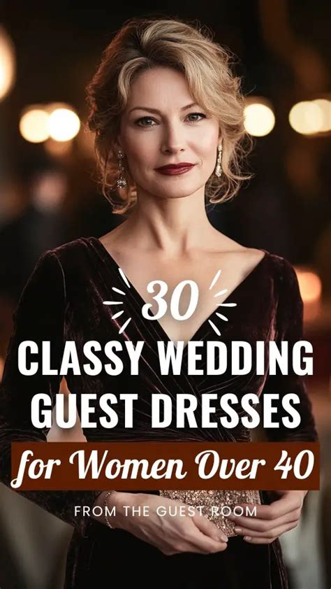 30 Classy Wedding Guest Dresses For Women Over 40 For A Look Youll